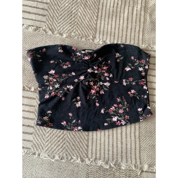 Heart & Hips | Tops | Black Floral Heart And Hips Tube Top | Poshmark